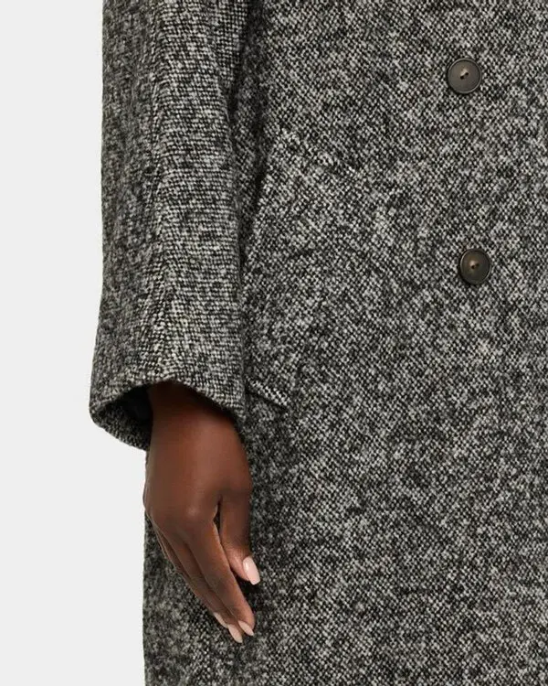 Vince Double-breasted Overcoat - Greystone