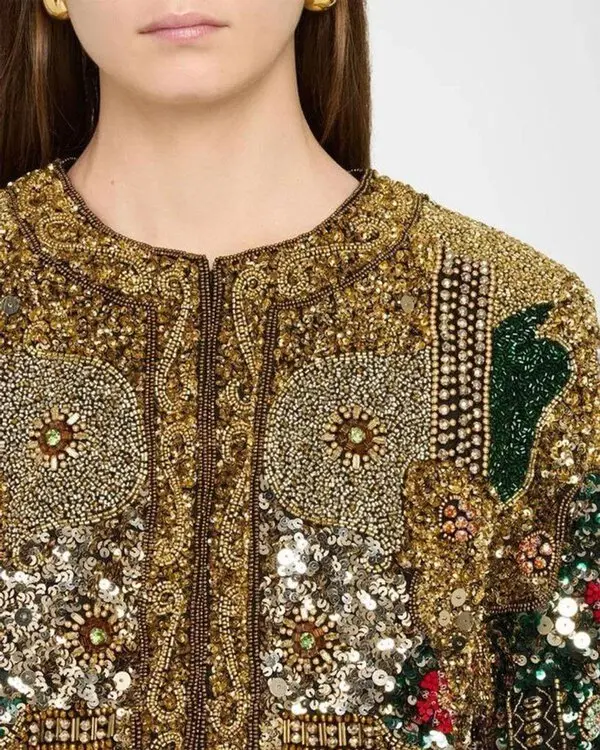 Alice + Olivia Kidman Embellished Jacket