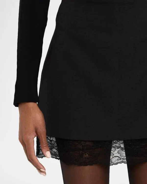 TOCCIN Leland Lace Combo Mini Skirt - Jejet