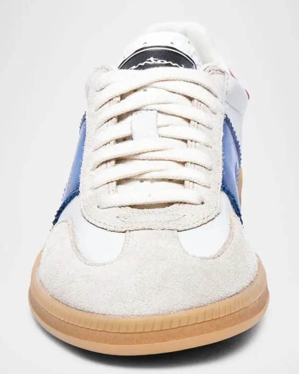 Santoni Dbs Oly Mixed Leather Low-top Sneakers