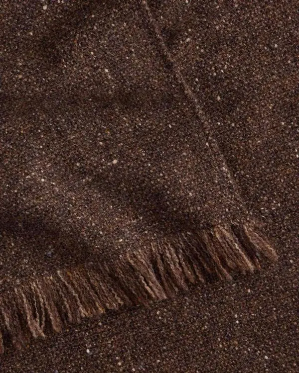 Ralph Lauren Wool-blend Donegal Tweed Fringe Scarf