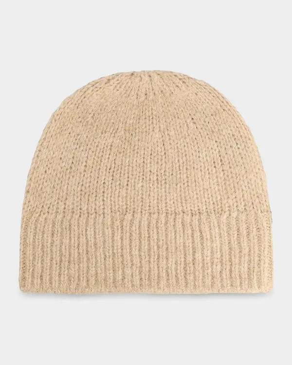 Dries Van Noten Apos;s Moss Wool Ribbed Beanie Hat - Ecru