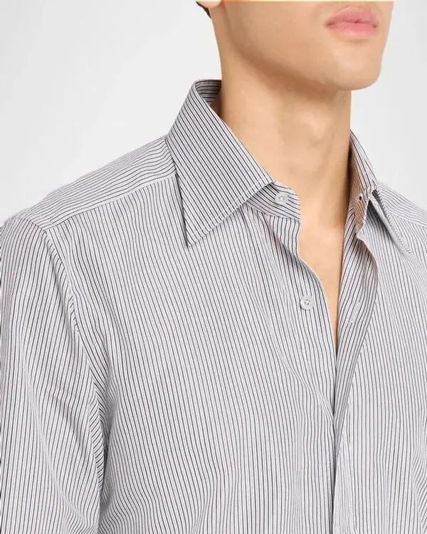 TOM FORD Apos;s Cotton Stripe Classic-fit Dress Shirt