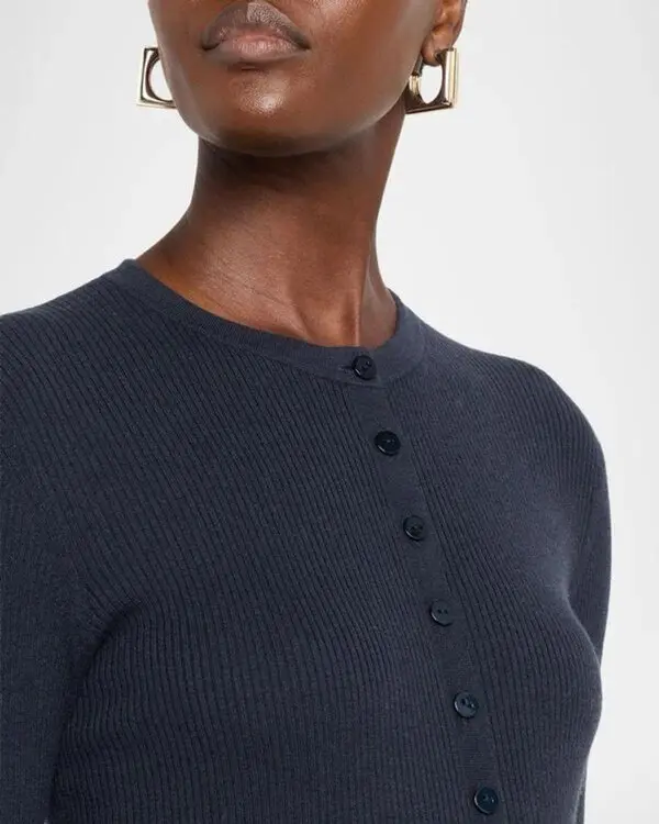 LISA YANG Airi Cotton-cashmere Henley Sweater