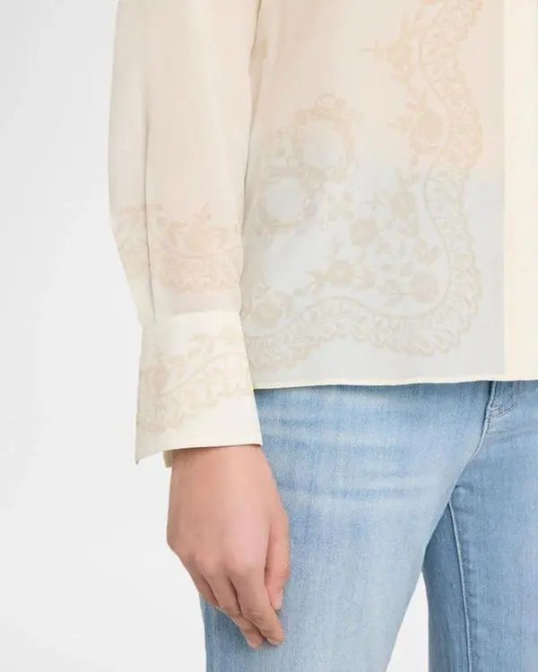 Kobi Halperin Serena Floral-print Silk Blouse