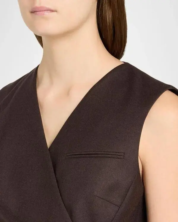 Theory Double-breasted Wrap Vest