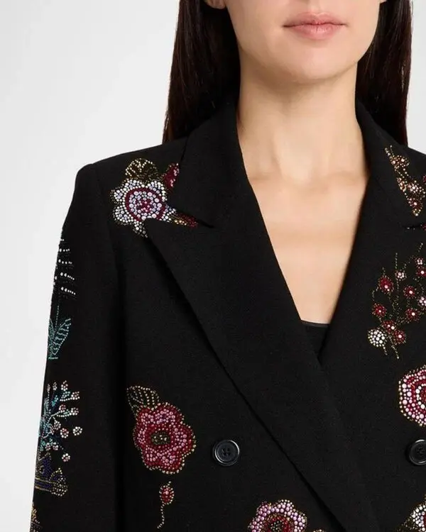 Libertine Colette Embellished Double-breasted Jacket - Black