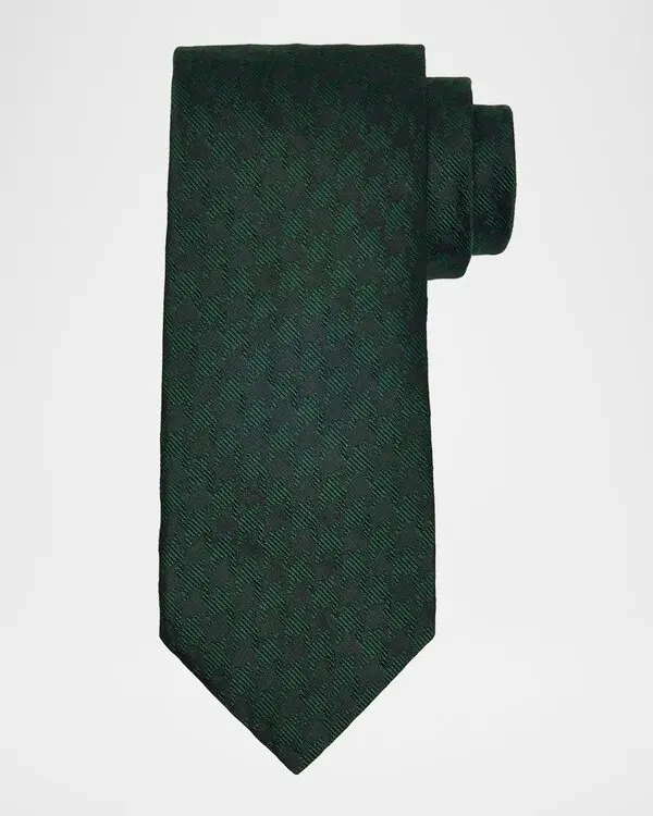 TOM FORD Apos;s Textured Tonal Jacquard Linen Tie - Bright Gre