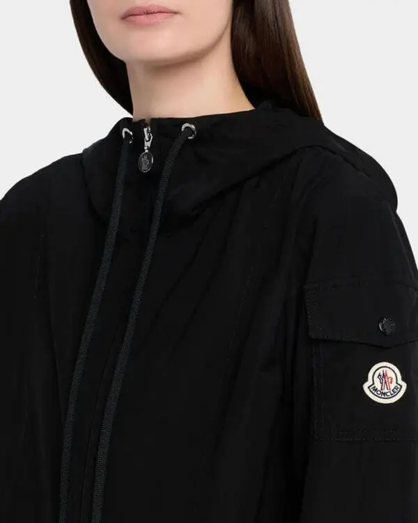 Moncler Padded Zip-up Wool Cardigan - Black