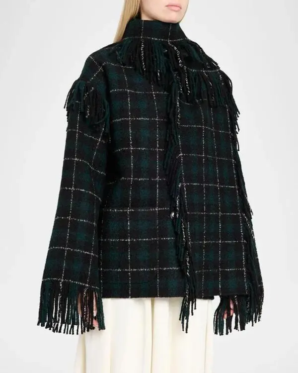 TOTEME Fringed Scarf Jacket
