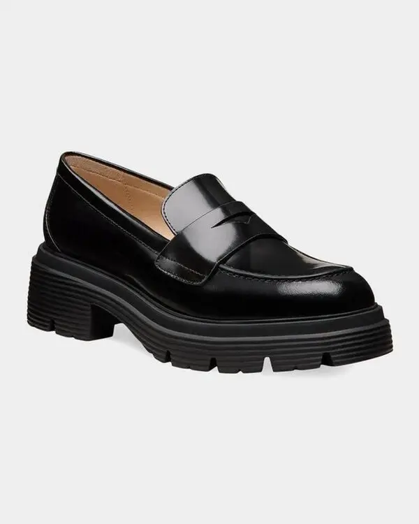 STUART WEITZMAN Hudson Lite Leather Loafers
