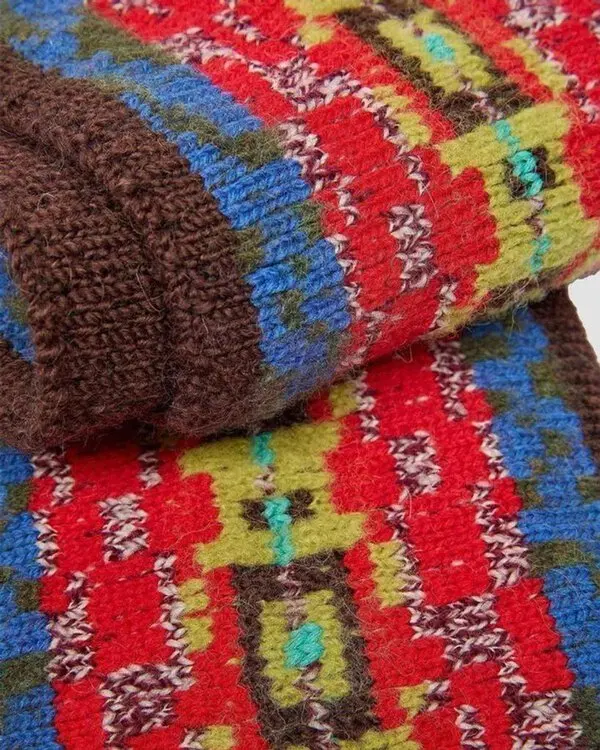 Dries Van Noten Apos;s Wool Fair Isle Fringe Scarf