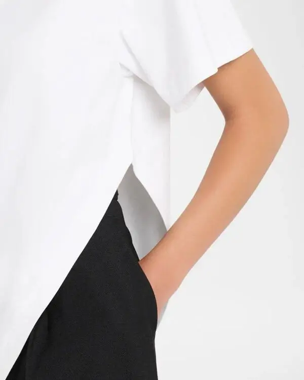 Alaïa Short-sleeve Asymmetric Triangle T-shirt