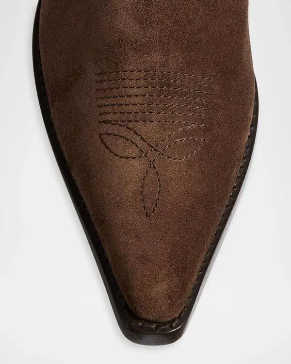 Khaite Clive Suede Ankle Boots