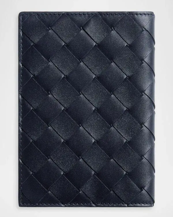 Bottega Veneta Bicolor Intrecciato Passport Case