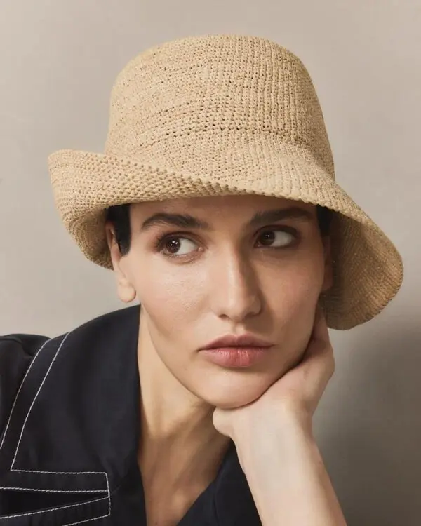 Janessa Leoné Felix Brim Straw Hat - Black