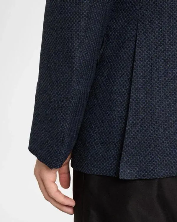 TOM FORD Apos;s Wool And Silk Birdseye Sport Coat - Blacknavy