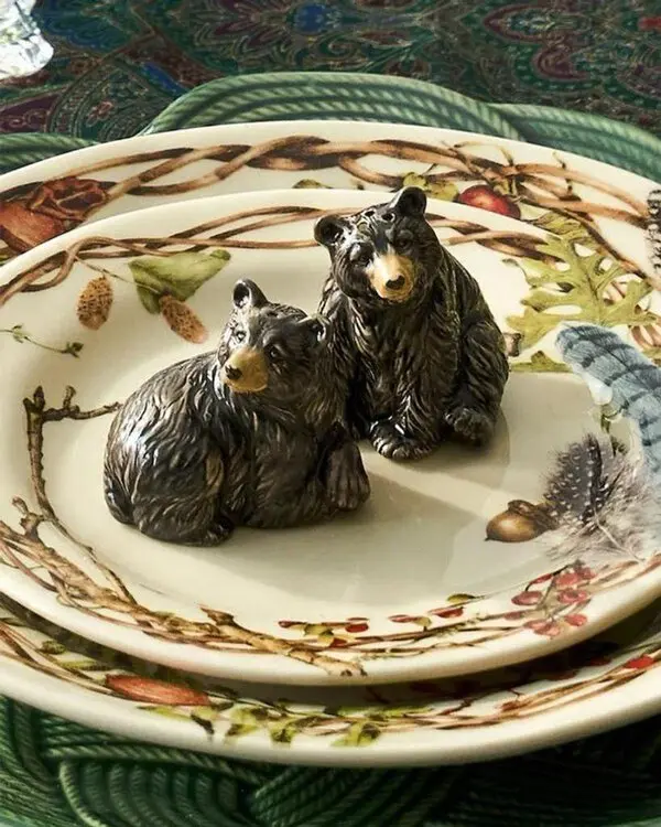 JULISKA Clever Creatures Bear Salt & Pepper Shakers Set