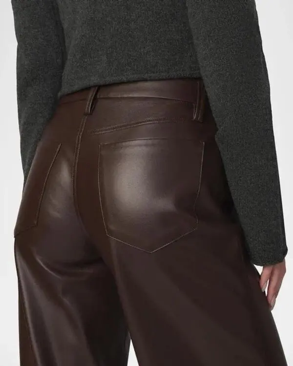 JOE & APOS;S JEANS Lou Lou Faux-leather Wide-leg Jeans