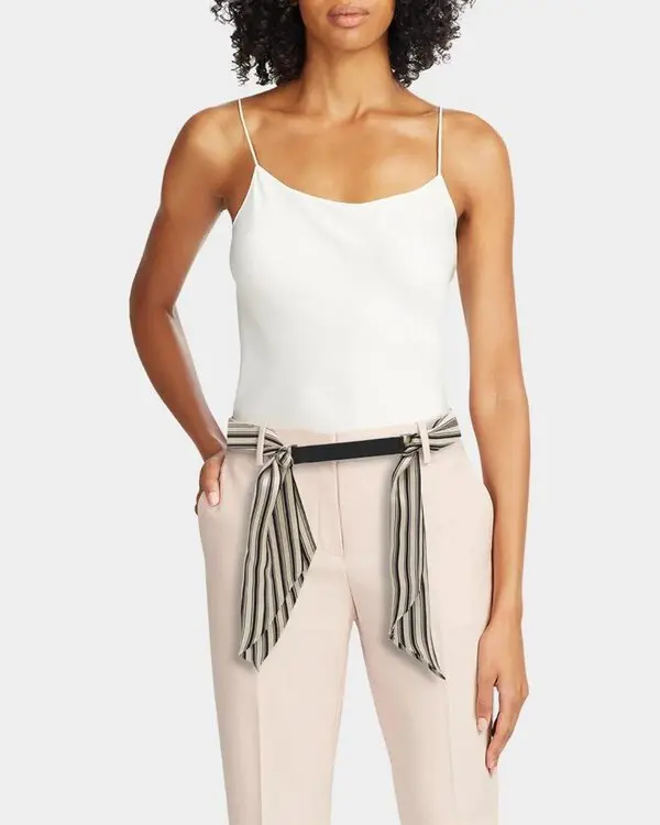 Rag & Bone Michele Striped Silk Scarf Belt
