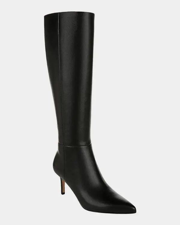 Veronica Beard 70mm Lisa Leather Knee-high Boots