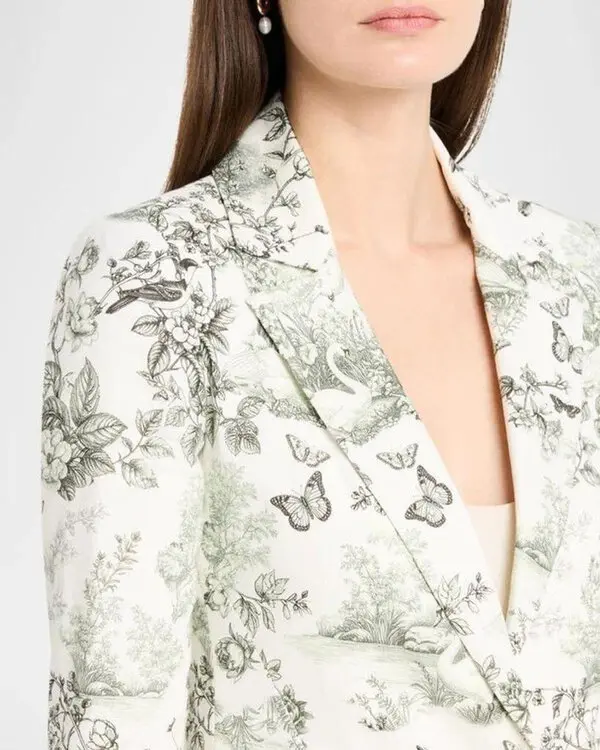 Alice + Olivia Macey Notch-collar Blazer