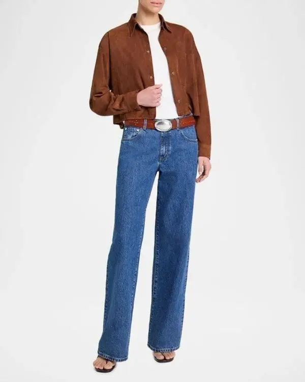 TWP Little Big Joe Shirt In Suede