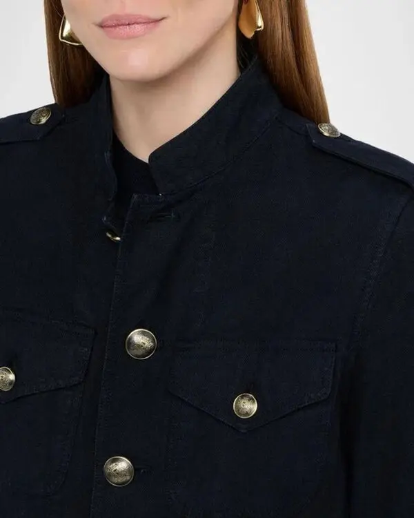 NILI LOTAN Raymond Cotton Twill Utility Jacket