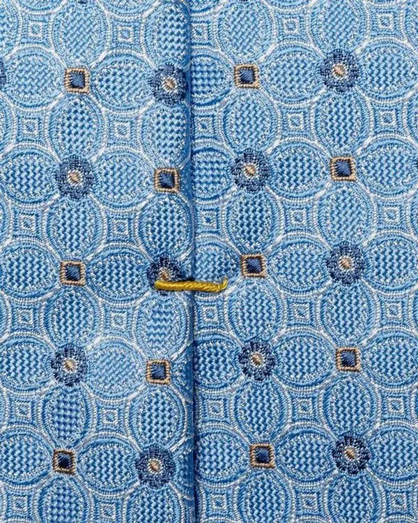 Eton Apos;s Floral-medallion Silk Jacquard Tie