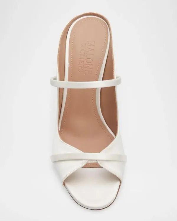 MALONE SOULIERS 70mm Norah Leather Mules