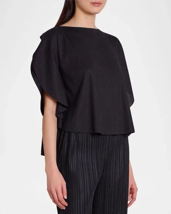 Issey Miyake A-poc Pleats Slice Top - Black