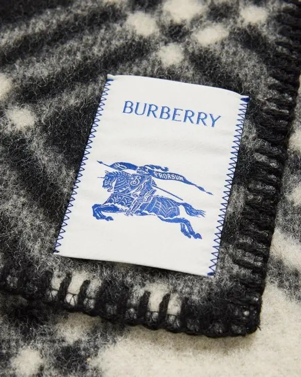 Burberry Apos;s Narrow Check Wool Scarf
