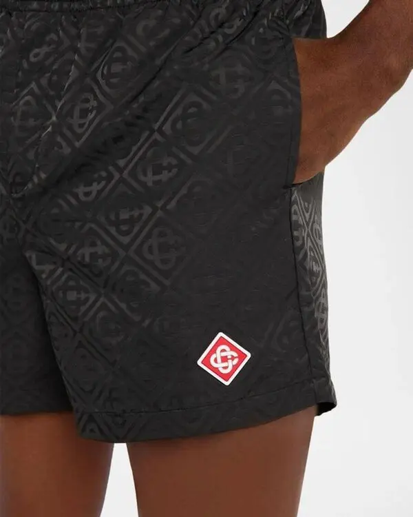 Casablanca Apos;s Tonal Monogram Jacquard Swim Shorts