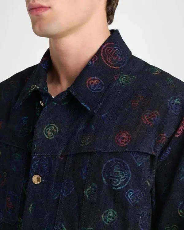 Casablanca Apos;s Heat Map Denim Jacket