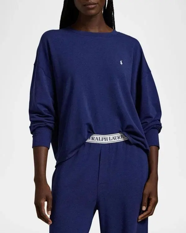 Polo Ralph Lauren French Terry 2-piece Pajama Set - Navy