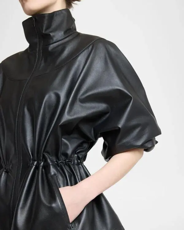 Givenchy Leather Drawstring Tracksuit Jacket
