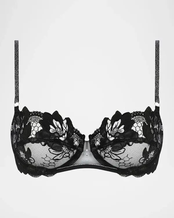 Lise Charmel Cuir Sexy Couture Embroidered Demi Bra