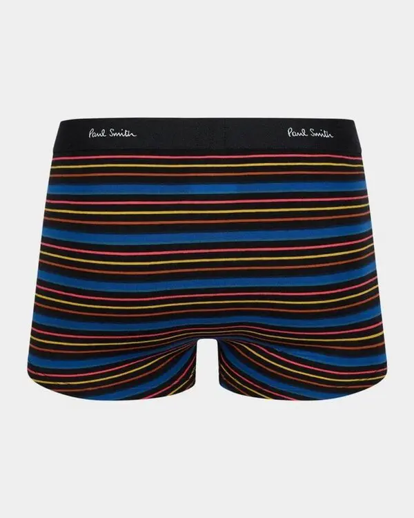 Paul Smith Kean Striped Stretch-cotton Trunk Briefs