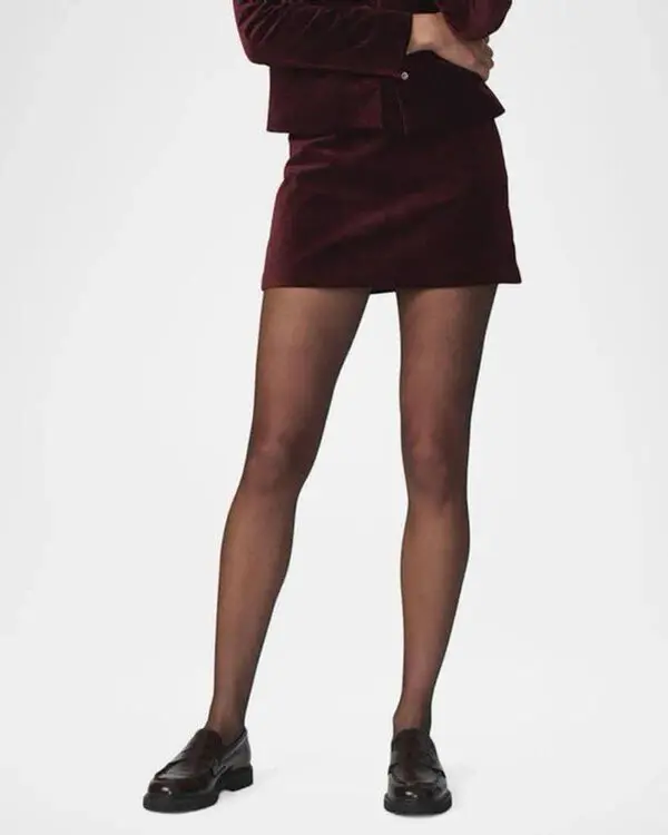JOE & APOS;S JEANS The Velveteen Mini Skirt