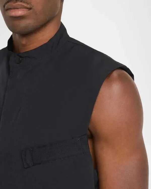 Issey Miyake Apos;s Resilience Stand-collar Vest - Black