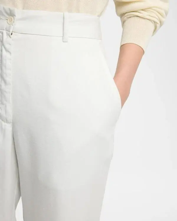 THE ROW Karsten Cotton Straight-leg Ankle Pants
