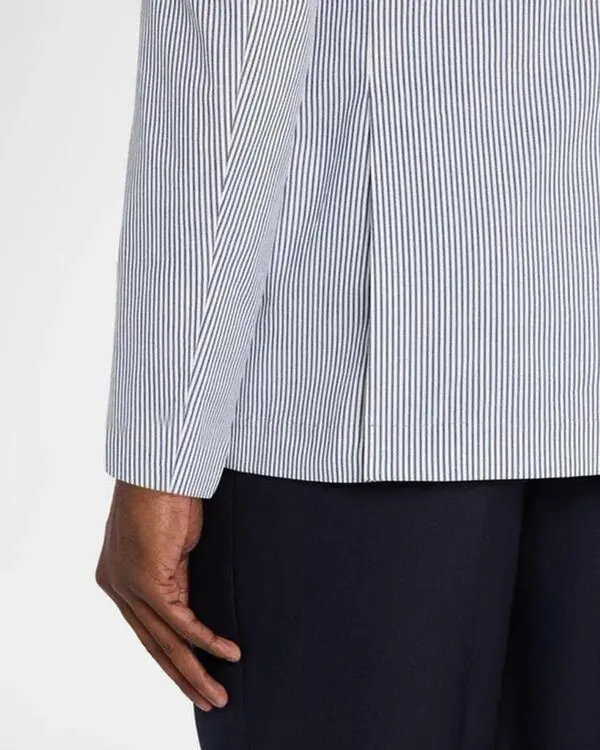 Brunello Cucinelli Apos;s Cotton-blend Single-breasted Jacket - Blue