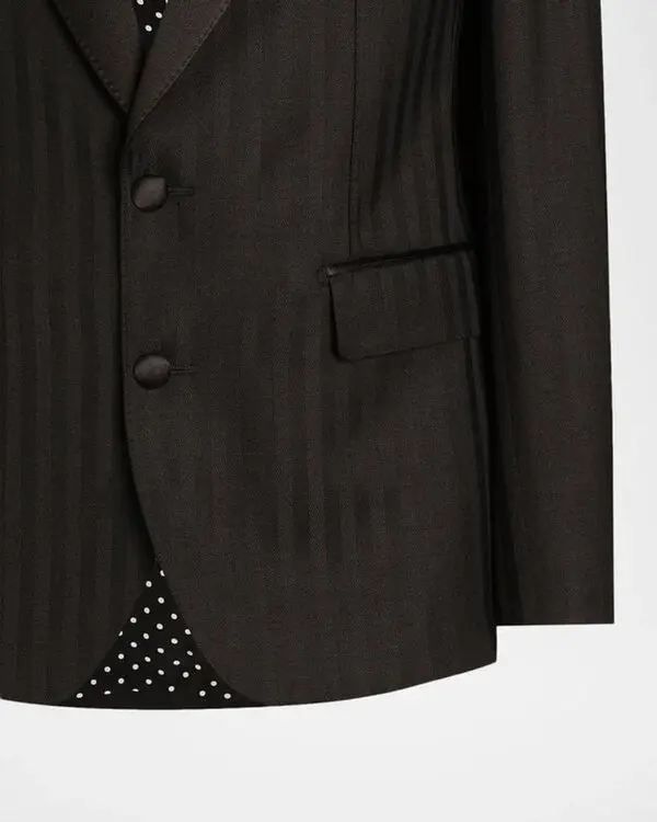 Dolce & Gabbana Virgin Wool-blend Single-breasted Blazer