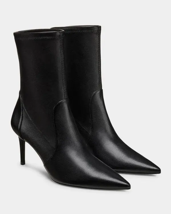 STUART WEITZMAN 75mm Power Leather Booties