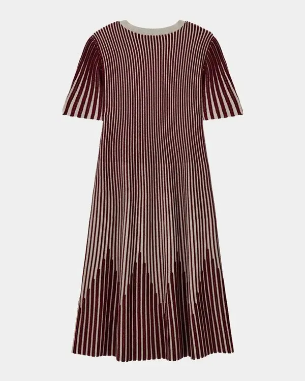 Emporio Armani Striped A-line Dress