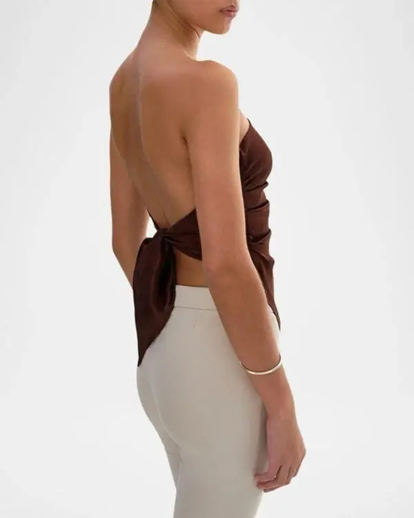 LAMARQUE Baila Strapless Scarf Top
