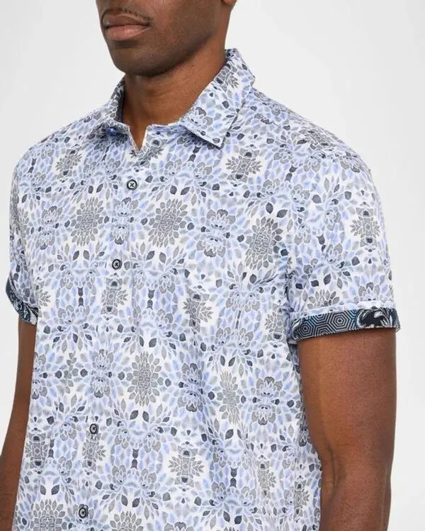 Robert Graham Apos;s Amagansett Satin Short-sleeve Shirt