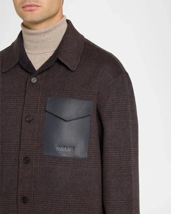 Mackage Apos;s Glen Check Wool-blend Coat