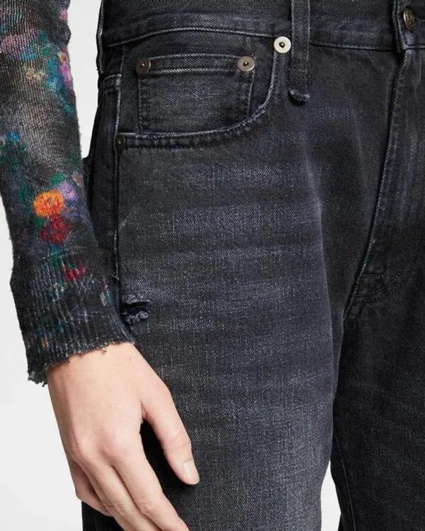 R13 Wide-leg Cropped Boyfriend Jeans
