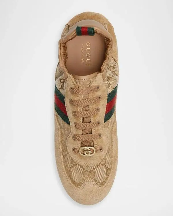 Gucci Shift Gg Canvas Low-top Sneakers